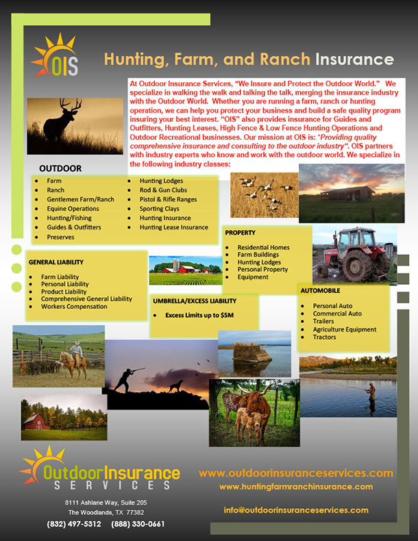 The Woodlands, TX Outdoor Insurance Agents | Outdoor Insurance Services